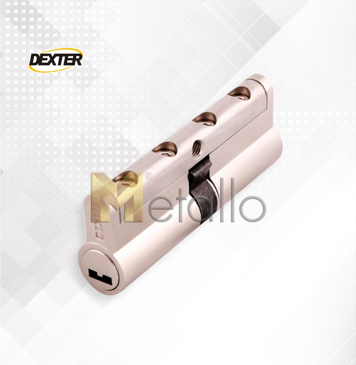 CILINDRO DEXTER DELUXE 70MM INVIOLABLE ACERO INOXIDABLE CON LLAVE